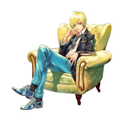 Premium Photo Anime Style Image Of A Man Sitting In A Chair With His