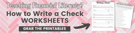 How To Write A Check FREE Writing A Check Worksheet
