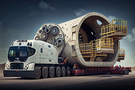 Máquina De Perforación De Túneles Con Su Correa Transportadora Y Equipo