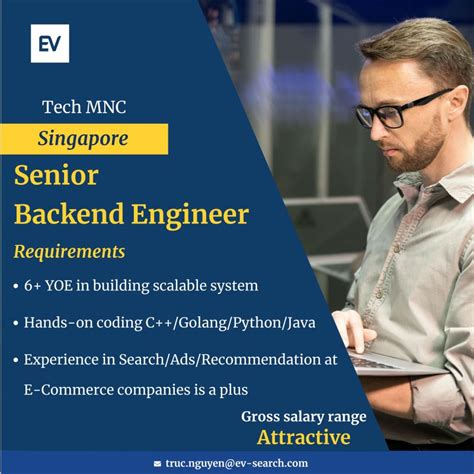 Hiring Onsitesingapore Seniorbackendengineer C Go Python Java