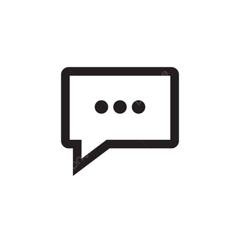 Chat Icon Vector Chat Element Black Vector Template Download on Pngtree