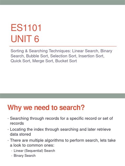 Unit 6 Sorting Pdf Computer Programming Algorithms And Data
