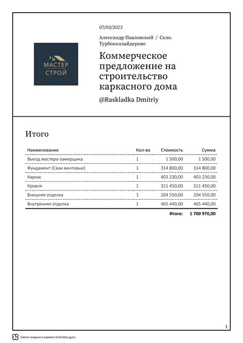 Шаблоны КП