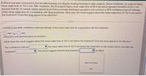 Solved A Clinical Trial Was Conducted To Test The Chegg Com
