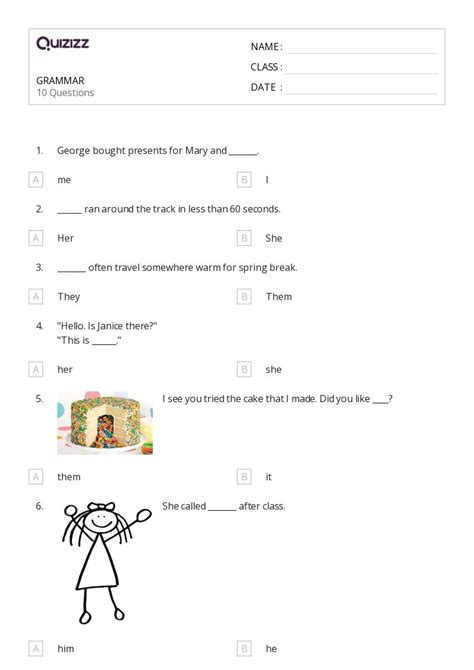 50 Grammar Worksheets For 6th Class On Quizizz Free And Printable