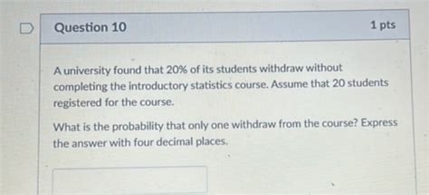 Question Pts A University Found That Studyx