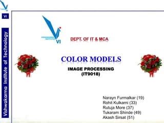 Ipppt Color Model Image Processing Ip Ppt PPT