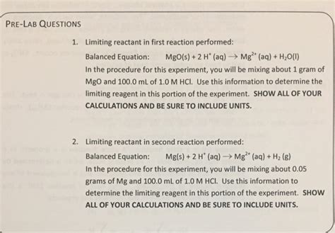 solved limiting reactant in first reaction performed