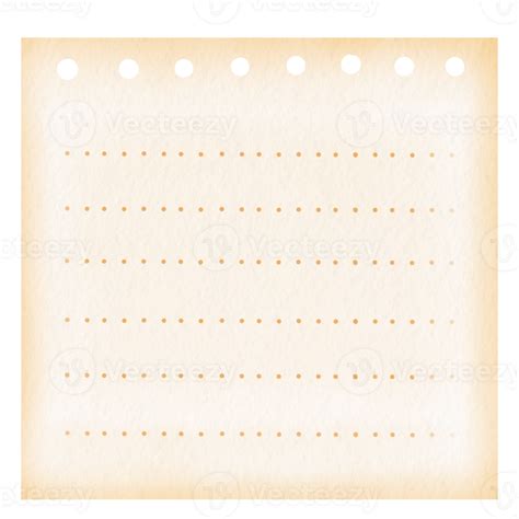 Square Dotted Lined Memo Paper 27389371 Png