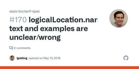 Logicallocation Name Text And Examples Are Unclear Wrong Issue