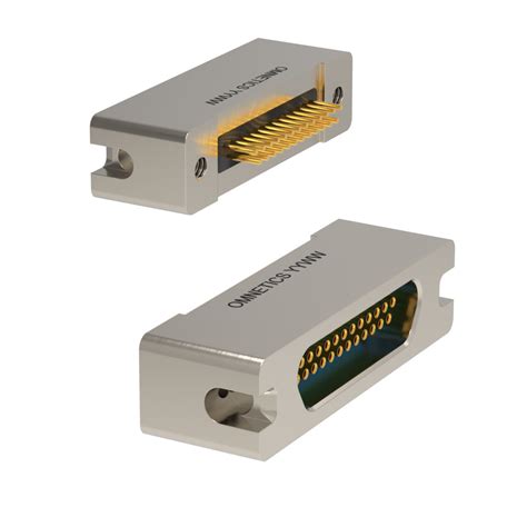 Latching Micro D Straight Thru Hole Mount Dd Omnetics Connector Corp