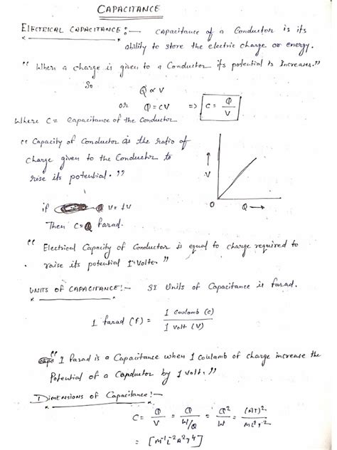 Capacitance Pdf