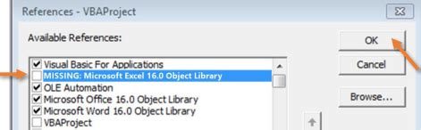 Compile Error Can T Find Project Or Library In Excel