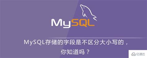 MySQL存储的字段为什么是不区分大小写的 MySQL数据库 亿速云