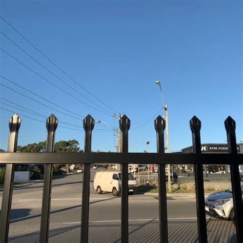 Black Cheap Wrought Iron Fence Panel Steel Metal Picket Ornamental