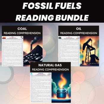Fossil Fuels Reading Comprehension Non Renewable Energy Sources