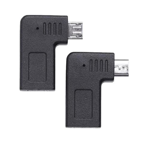 Adaptador Micro Usb Macho A Tipo C Hembra De 90 Grados Lider
