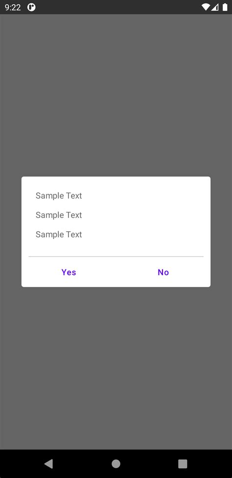 showing alert dialog with compose example android
