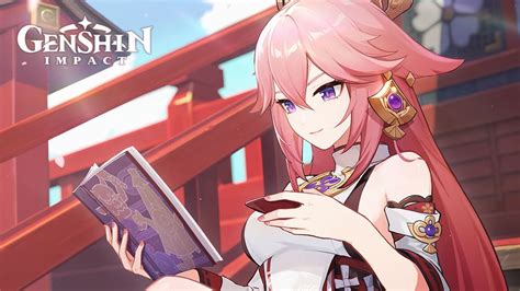 Character Teaser Yae Miko Kitsunes Affections Genshin Impact