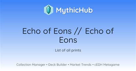 Echo Of Eons Echo Of Eons Mythichub
