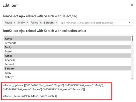Set Selected Option When Using A Remote Source · Orchidjs Tom Select