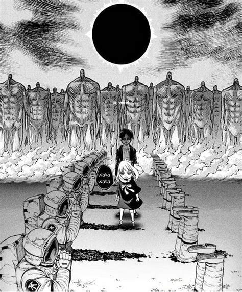 Anya Forger X Eren X Chainsaw Man Anya Forger Crossover Anya Vs
