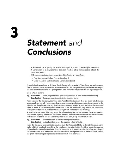 Statement Conclusion Pdf