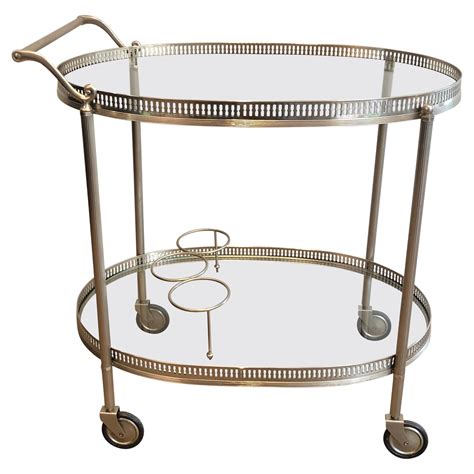 Milo Baughman Brass Bar Cart At 1stdibs