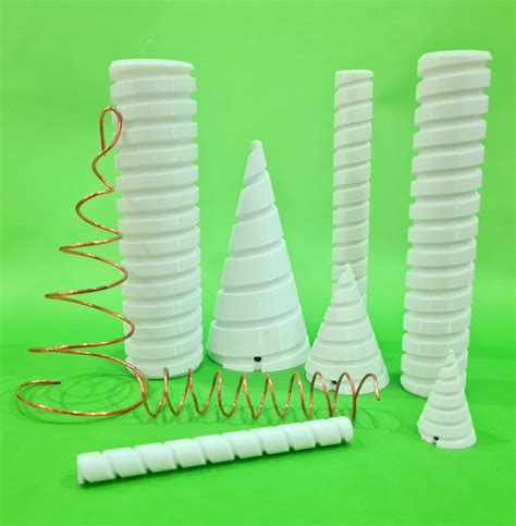 Fibonacci Coil Winding Jig For Electroculture Gardening 3d Print Small
