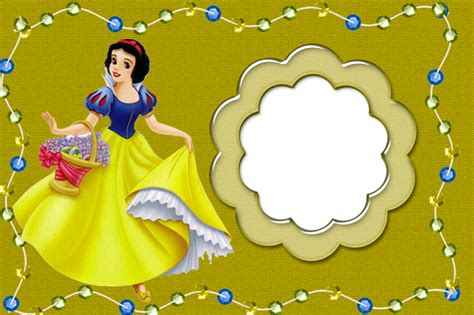 Moldura Branca De Neve Imagui