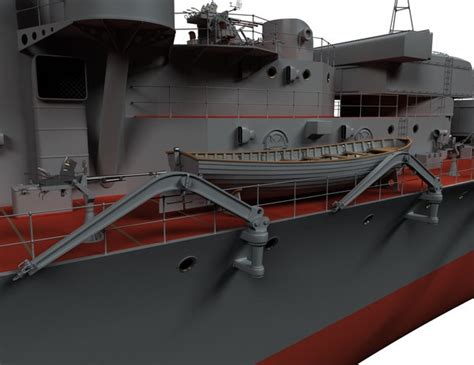 3d The Japanese Light Cruiser Oyodo Turbosquid 1788796