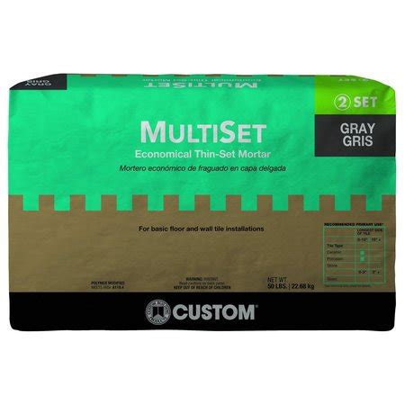 Masterblend Custom Building Products MultiSet Gray Thin Set Mortar 50
