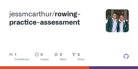 Github Jessmcarthur Rowing Practice Assessment