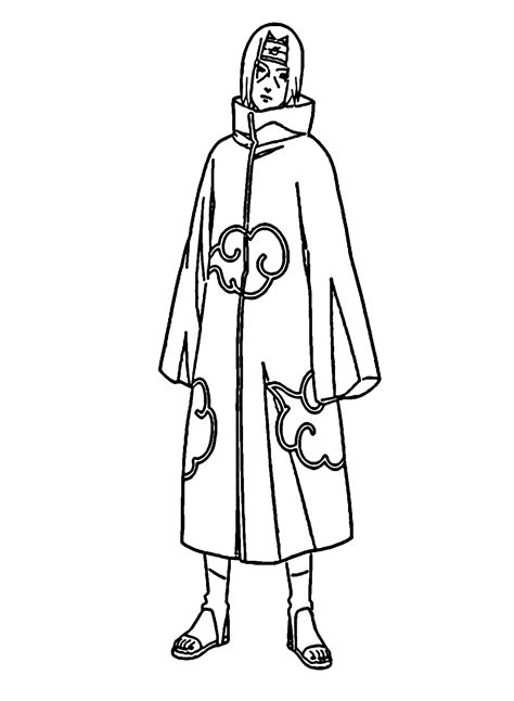 Itachi Uchiha Coloring Pages Coloring Pages