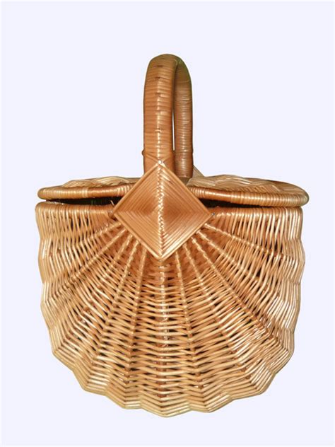 Кошики для пікніка з цільної лози корзини для білизни плетені кошик