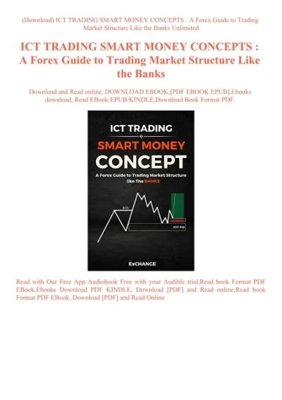 Download Ict Trading Smart Money Concepts A Forex Guide To Trading Market Structure Like The