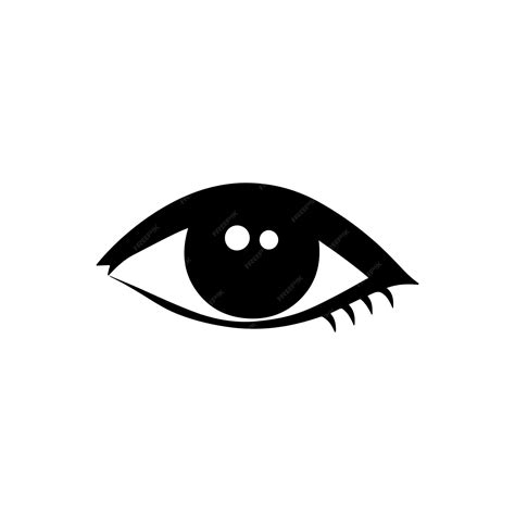 Premium Vector Silhoette Of A Eye Vector Illustration