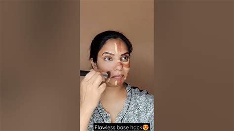 Flawless Makeup Base Hack Makeuphacks Makeuphack Foundationhack