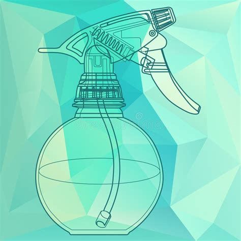 Spray Trigger Atomizer Sprayer Pulverizer Air Gun Stock Vector