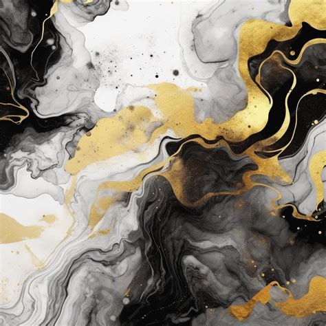 A Painting Of A Black And White Mixture With The Word In The Middle