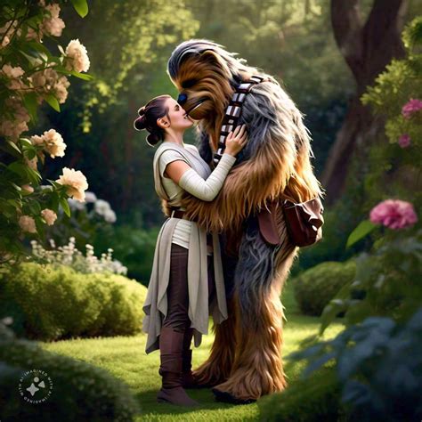 Rey And Chewbacca By Johnhugh20 On Deviantart