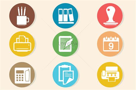 사무실 아이콘 Png 일러스트 무료 다운로드 Lovepik