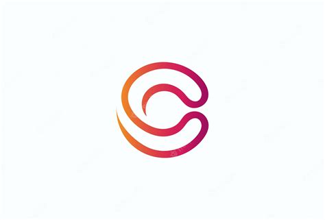 Premium Vector Letter C Logo Design Modern Letter C In Line Style