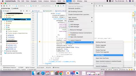Flutter Android Studio Error When Opening Existing Project Stack Overflow