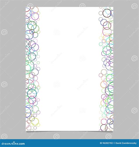 Colorful Circle Pattern Brochure Template Vector Design From Rings For Presentations Page