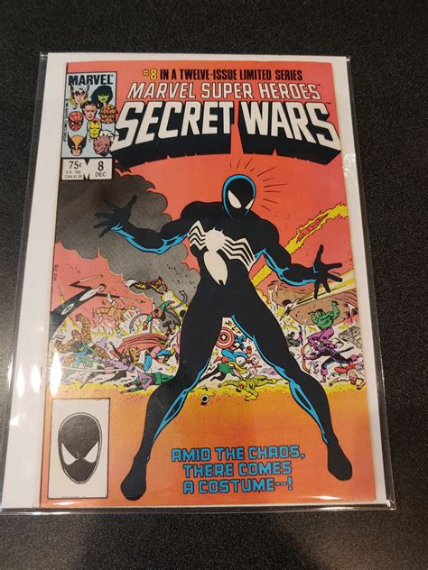 Marvel Super Heroes Secret Wars 8 1st Appearance Of Black Suit Spider