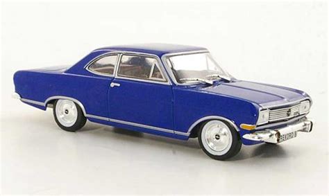 Modellino In Miniatura Opel Rekord 1 43 Hachette B Coupe Bleu Ohne