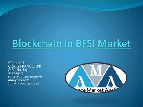 PPT Blockchain In BFSI Market PowerPoint Presentation Free Download ID