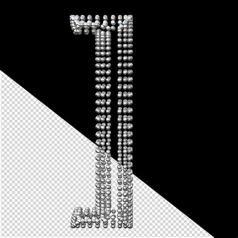 Premium Psd Silver Symbol Made Of Spheres