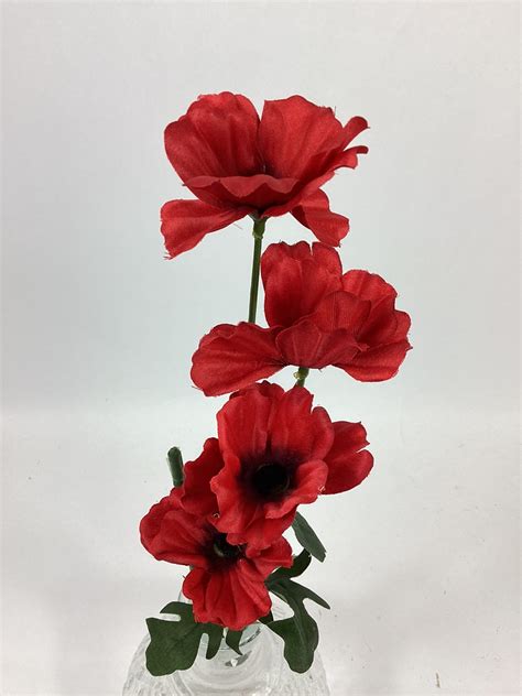 Wild Meadow Poppy Spray Red Village Green
